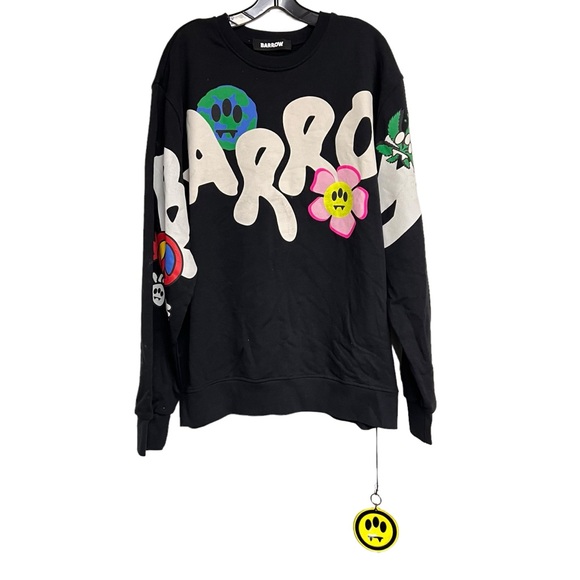 Barrow | Shirts | Mens Barrow Logo Print Cotton Long Sleeve Sweatshirt ...